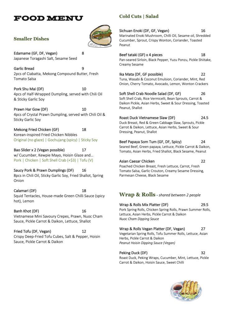 Menus - Mekong Buffalo Asian Fusion Restaurant Rotorua CBD